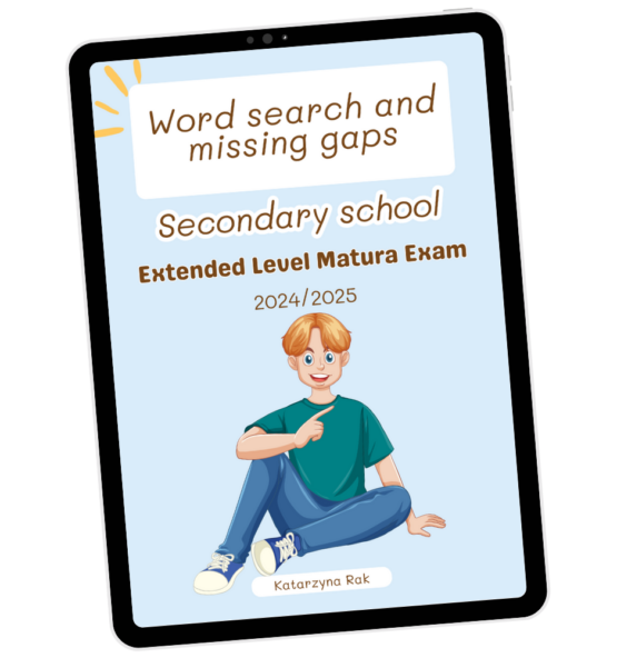 Word search and missing gaps – Secondary school – Extended level matura ...